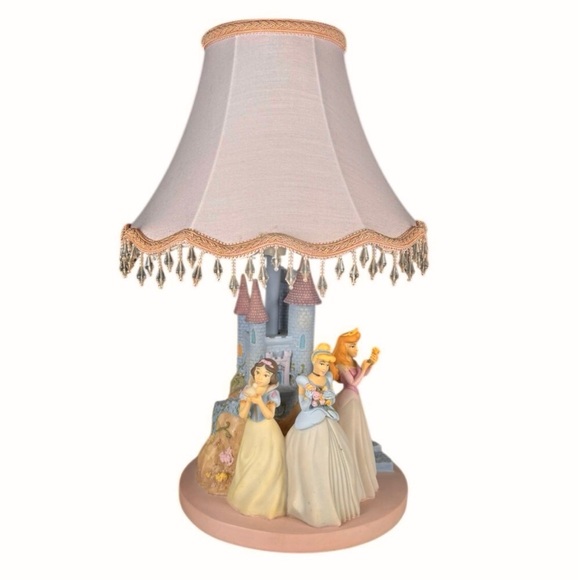 Disney | Other | Vintage Disney Princess Nursery Table Lamp Cinderella ...
